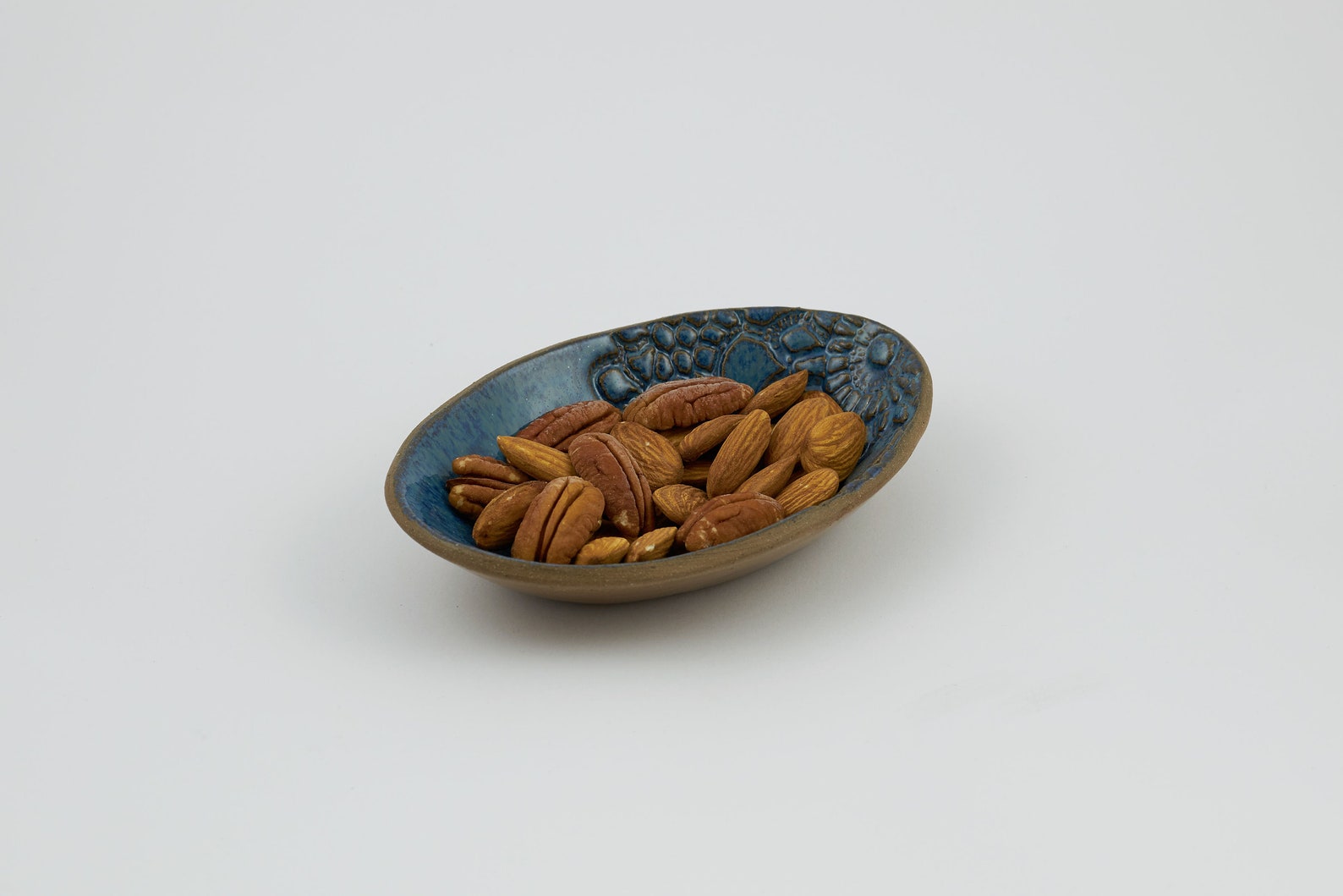 Small Ceramic Blue Bowl Oval Tapas Dishes Appetizer Dishes - Etsy