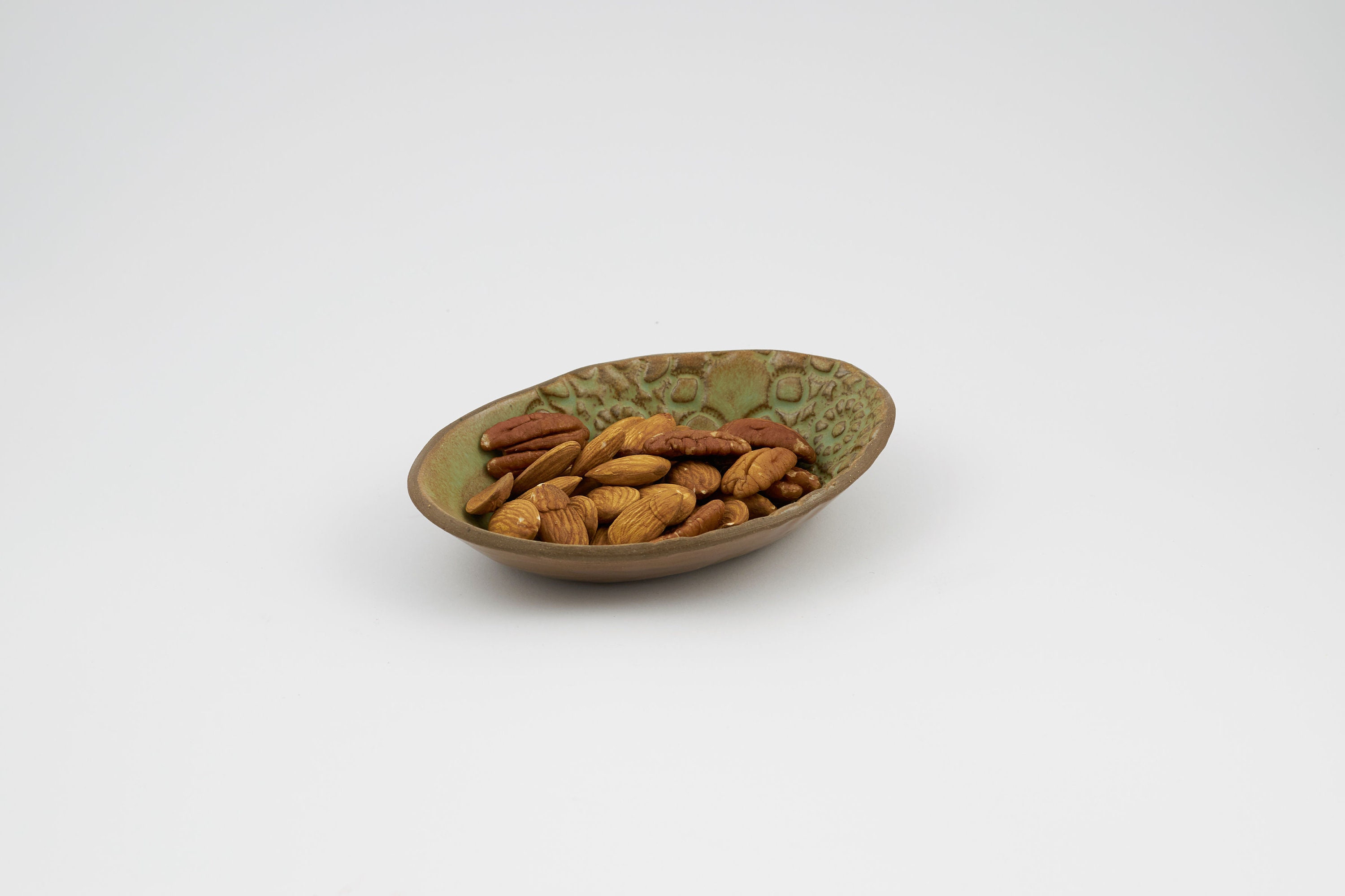 Small Ceramic Bowl, Oval, Green, Tapas Dishes, Appetizer Dishes, Dip ...