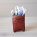 Bathroom Storage, Q-tip Holder, Small Ceramic Container, Toothpick ...