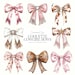Green Bows Clipart | Watercolor Bows | Coquette Bows Clipart | Green ...