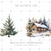 Winter Clipart Snowy Woods PNG Pine Trees Graphic Wintery Christmas ...