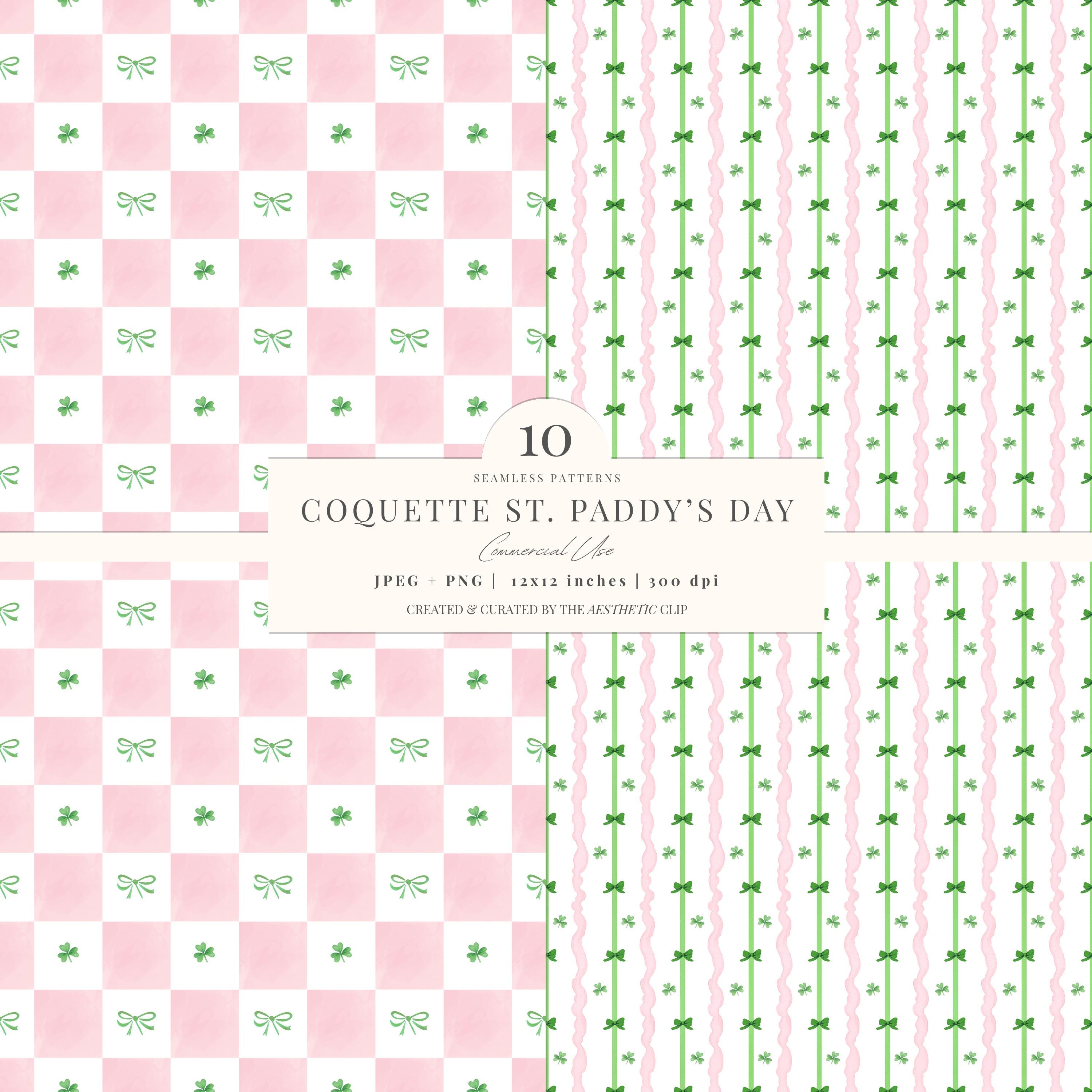 Saint Patrick's Day Digital Paper | St. Paddy's Day Pattern | Shamrock ...