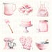 Baking Clipart | Pink Baking PNG | Watercolor | Home Bakery | Cooking ...