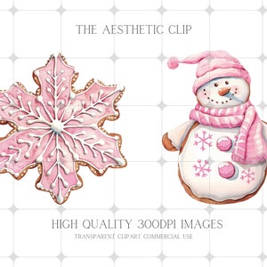 Pink Gingerbread Clipart Gingerbread PNG Pink Christmas Christmas ...