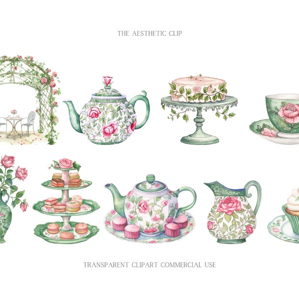 High Tea Clip Art - Etsy