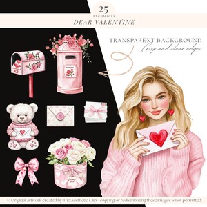Valentines Day Clipart | Love Letter Clipart | Romantic Clipart ...