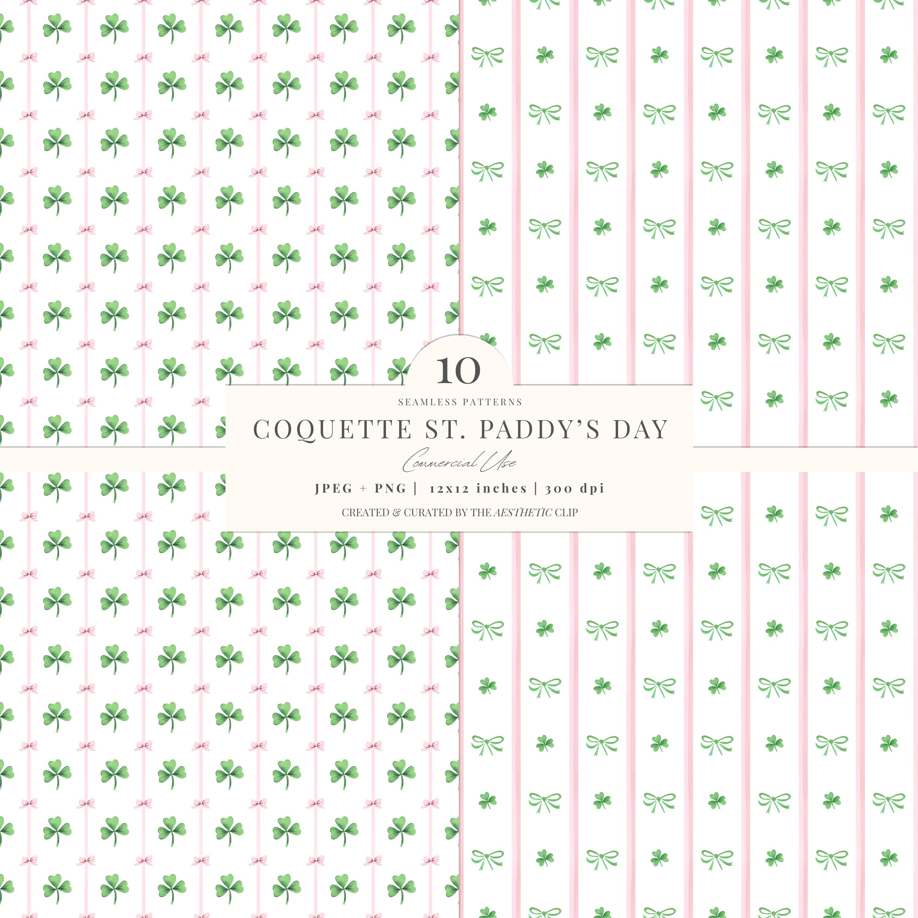 Saint Patrick's Day Digital Paper | St. Paddy's Day Pattern | Shamrock ...