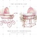 New Baby Clipart Watercolour Spring Baby Pink Newborn PNG Gender Reveal ...