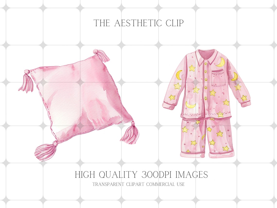 Pyjama Party Clipart Sleepover PNG Cozy Bedtime Pink Slumber Party ...