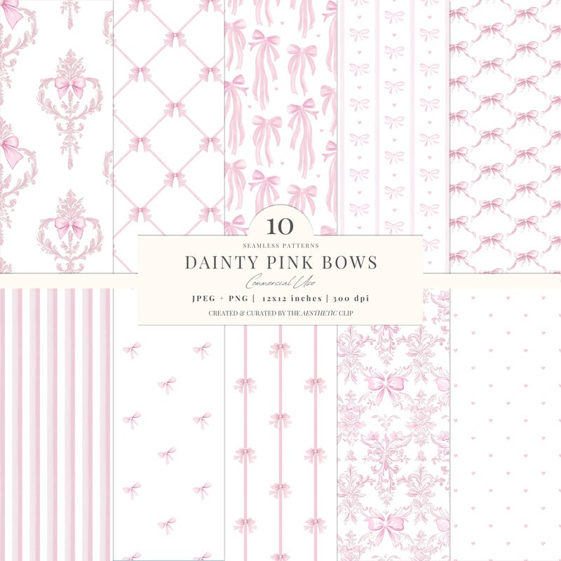 Dainty Bows Clip Art - Etsy