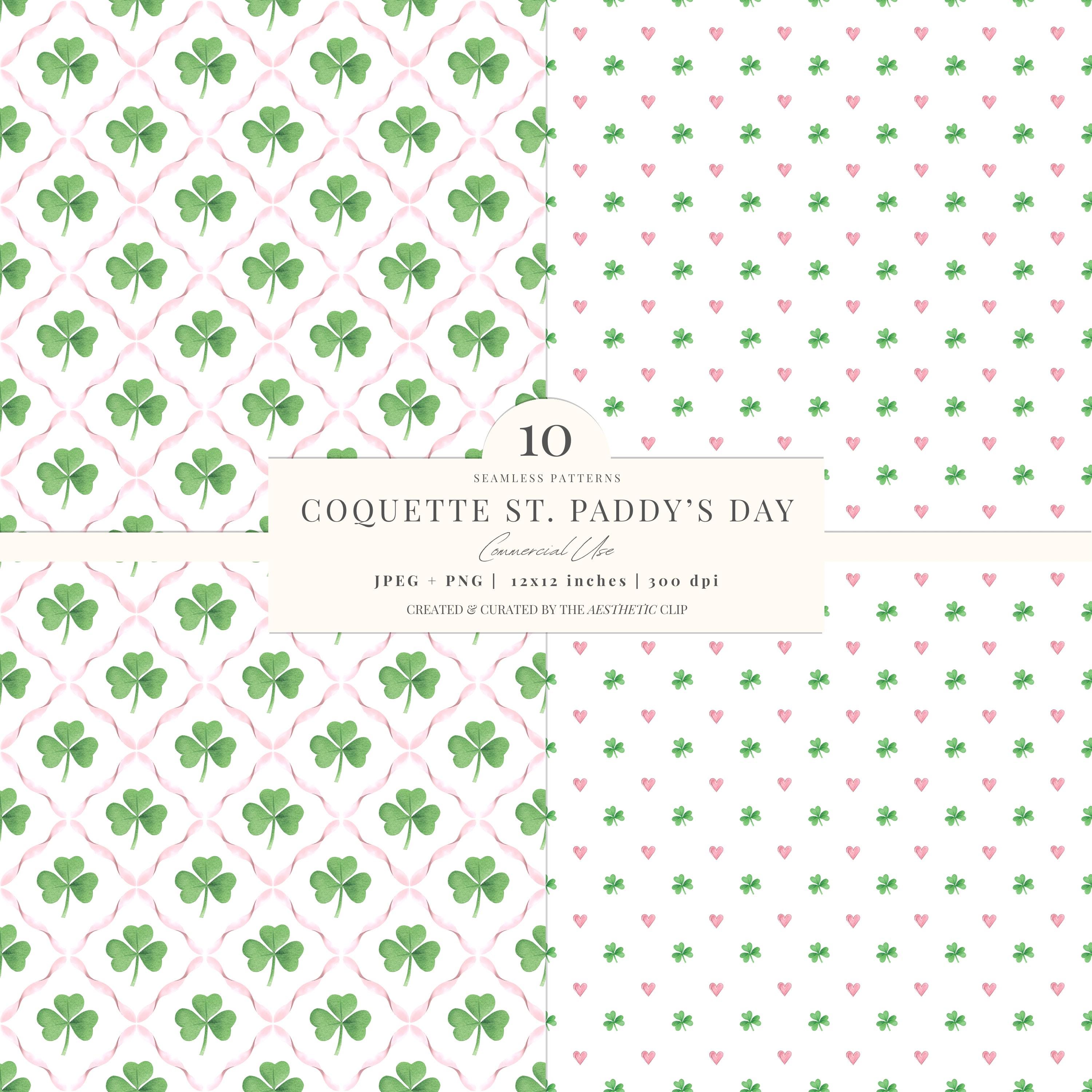 Saint Patrick's Day Digital Paper | St. Paddy's Day Pattern | Shamrock ...