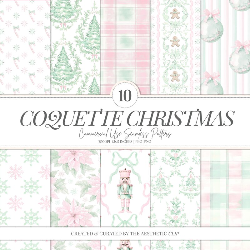 Pastel Xmas Borders - Etsy