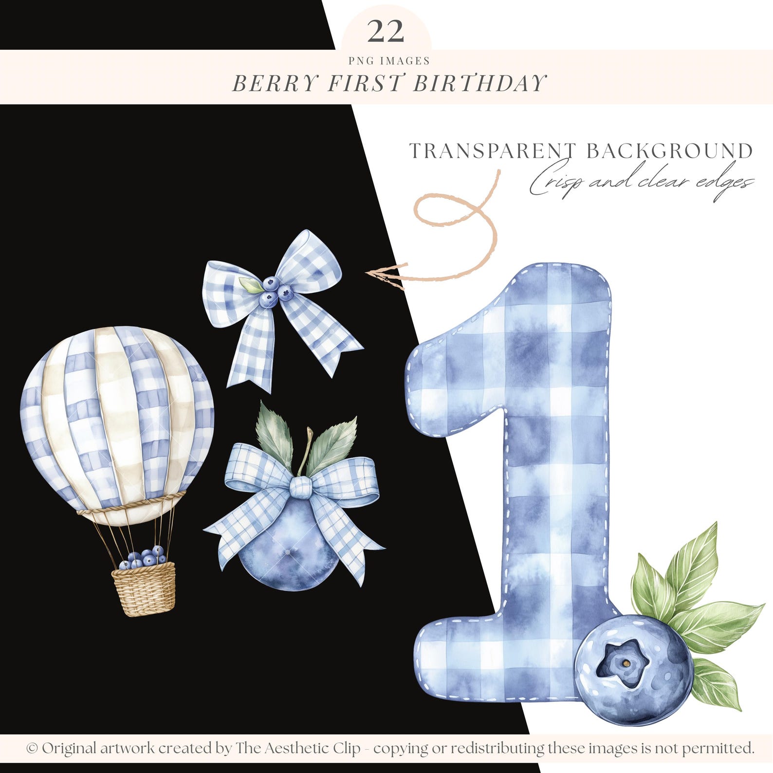 Berry First Birthday | Transparent Png | Blueberry Clipart | Berry ...