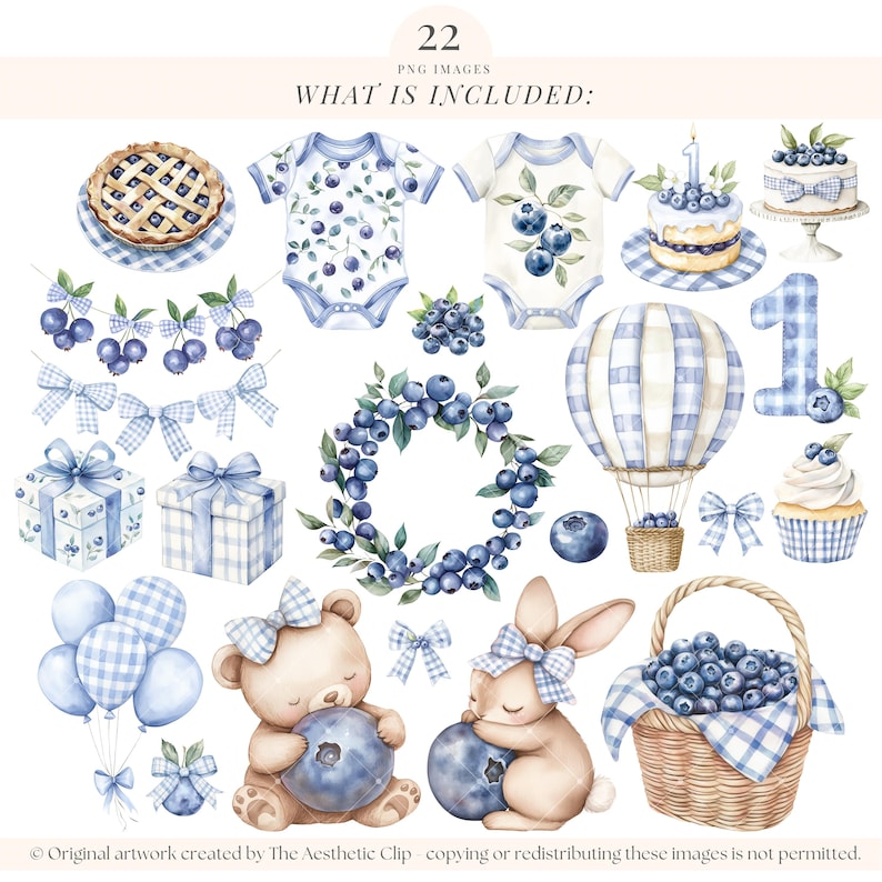 Berry First Birthday | Transparent Png | Blueberry Clipart | Berry ...
