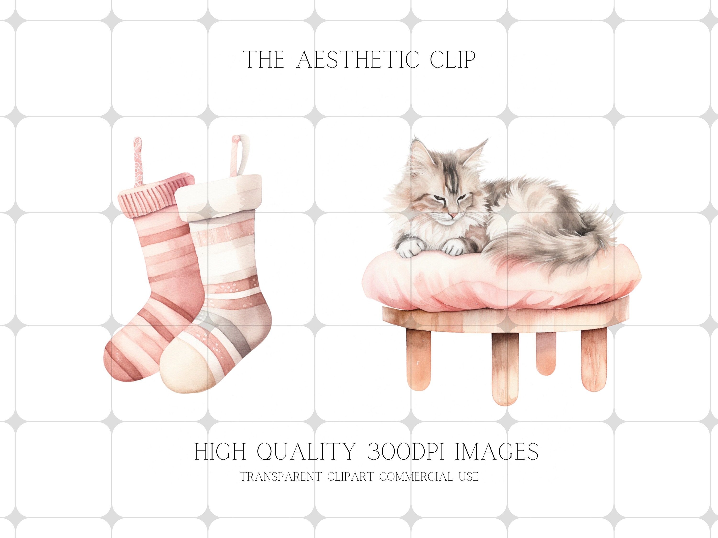 Pink Winter Clipart Pink Christmas PNG Cozy Winter Pink Hygge Clipart ...