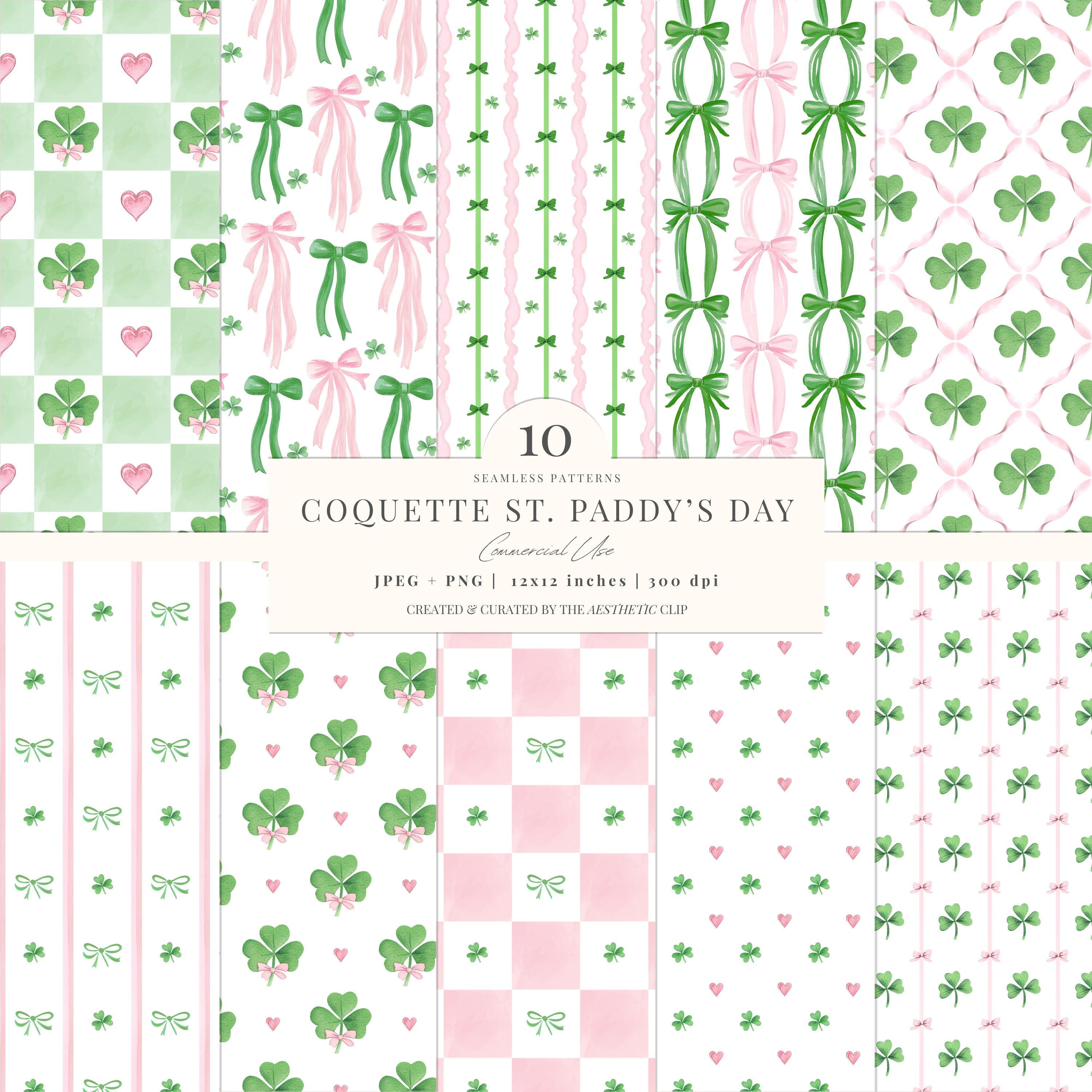 Saint Patrick's Day Digital Paper | St. Paddy's Day Pattern | Shamrock ...
