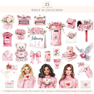 Valentines Day Clipart | Love Letter Clipart | Romantic Clipart ...