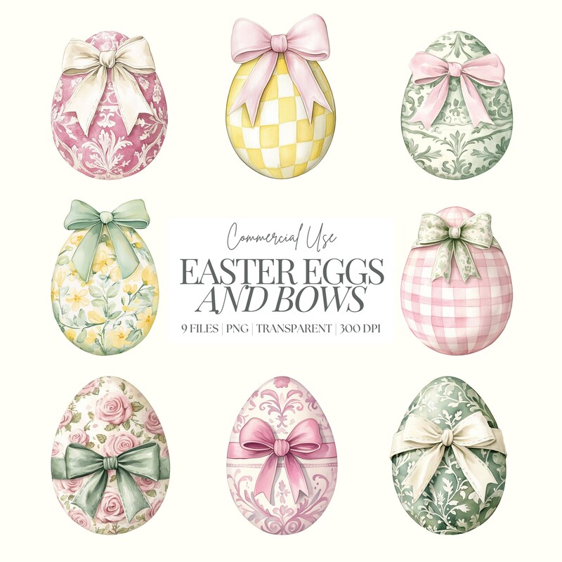 Easter Eggs Bow Svg - Etsy UK