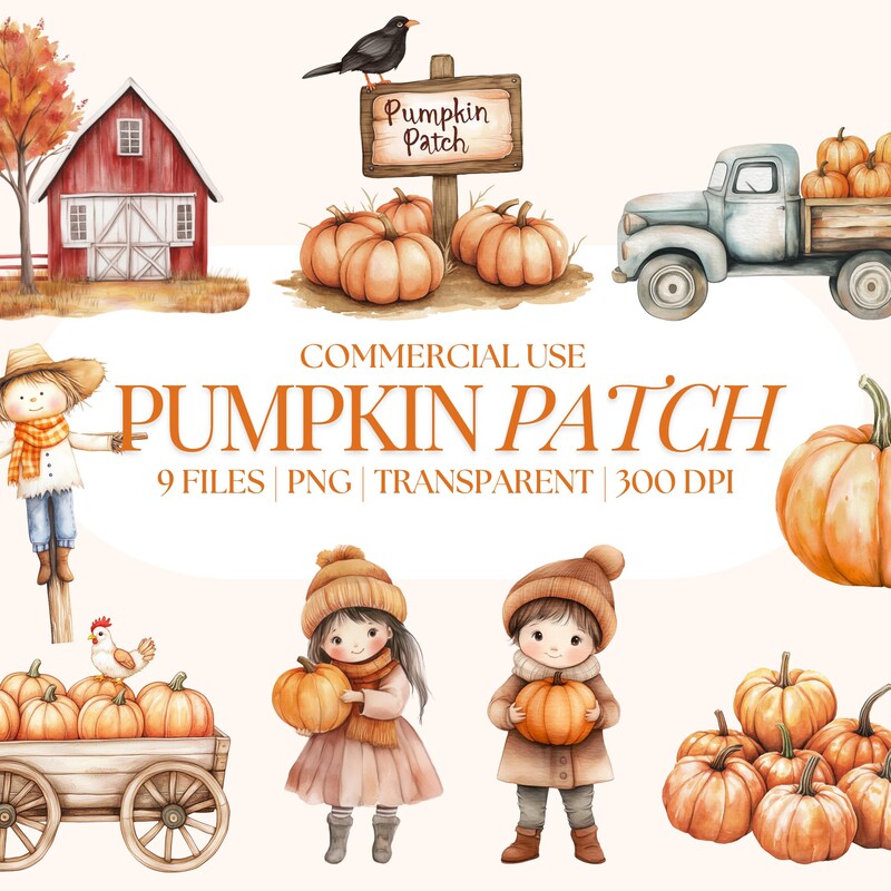 Cute Fall Clipart - Etsy