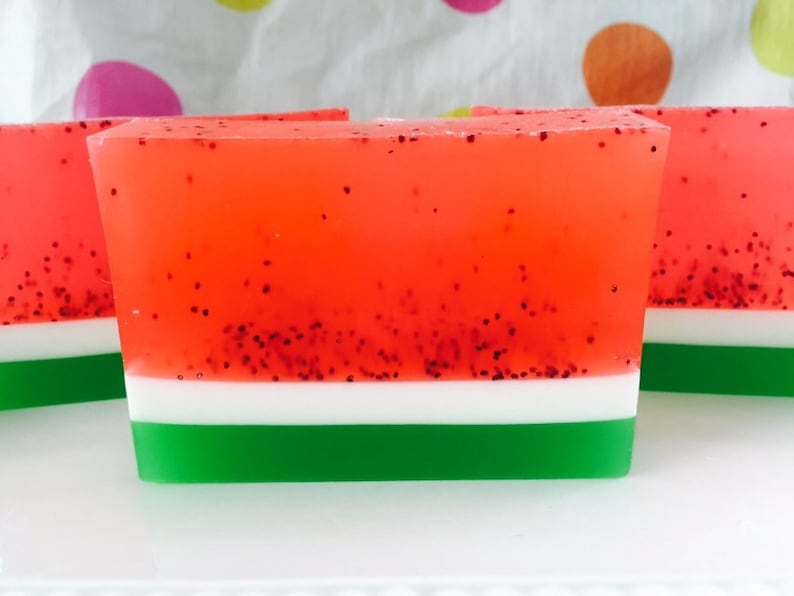 Watermelon Soap - Summer Soap - Fruit Soap - Handcrafted Glycerin Soap ...