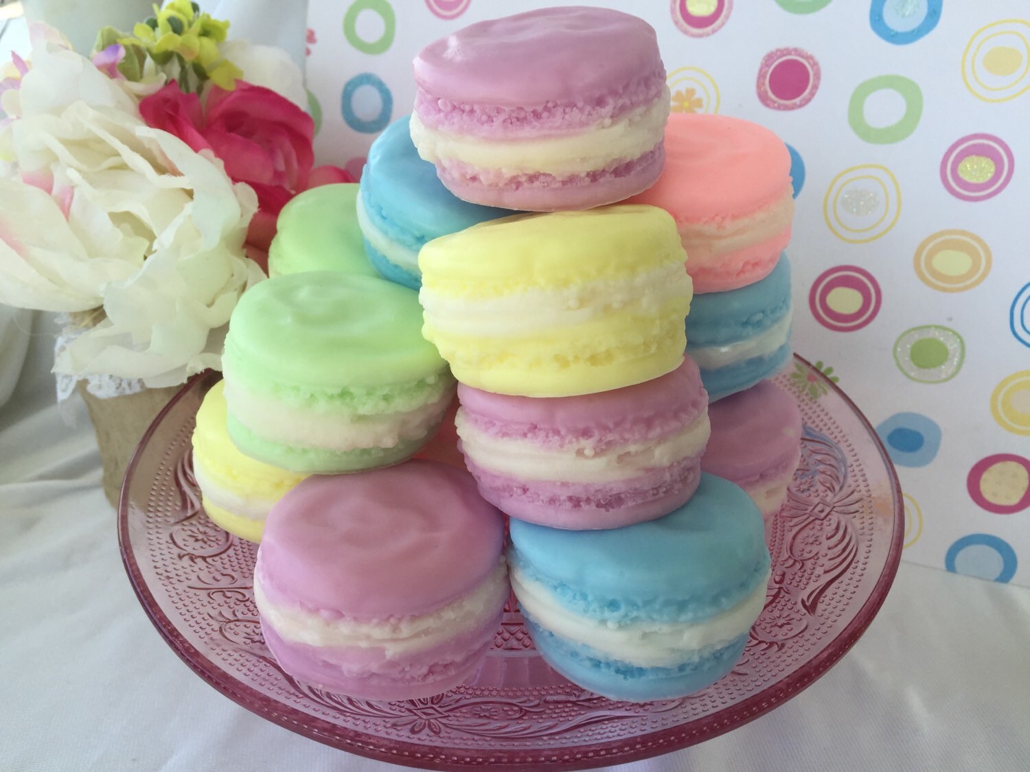 French Macaron Soap Favors Set of 10 Macaron Party Favors | Etsy