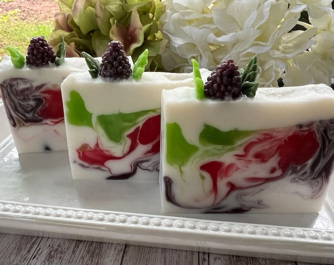 Bramble Berry Scented Soap - Berry Handmade Glycerin Soap - Decorative ...