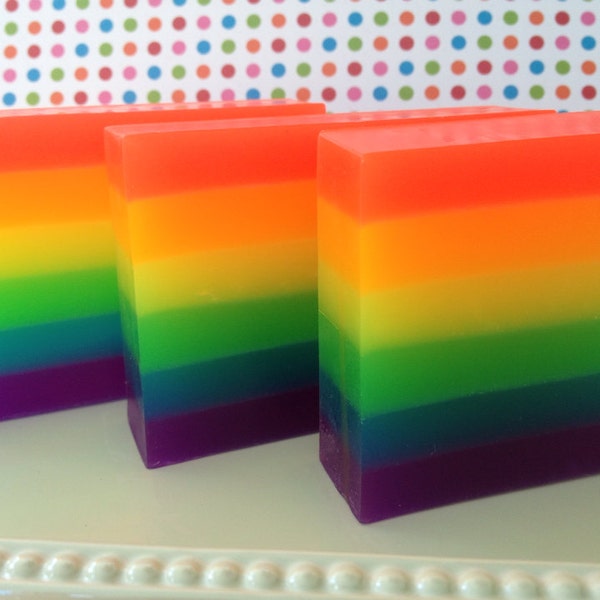 Rainbow Soap - Etsy