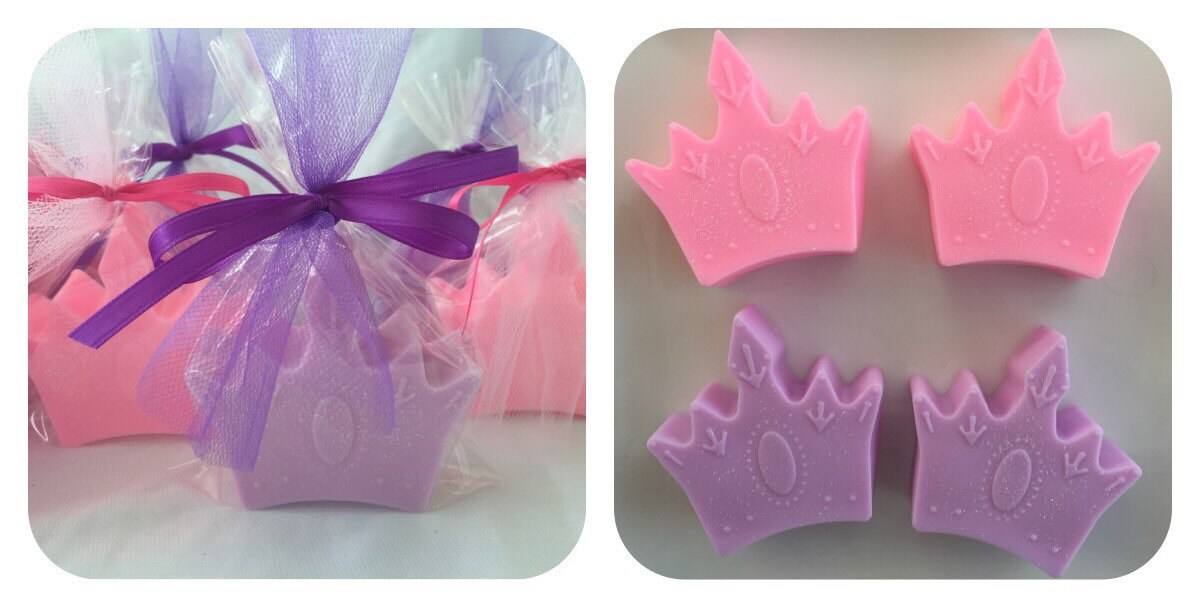 Princess Crown Soap - Princess Party Favors - Set of 10 Princess Crown ...