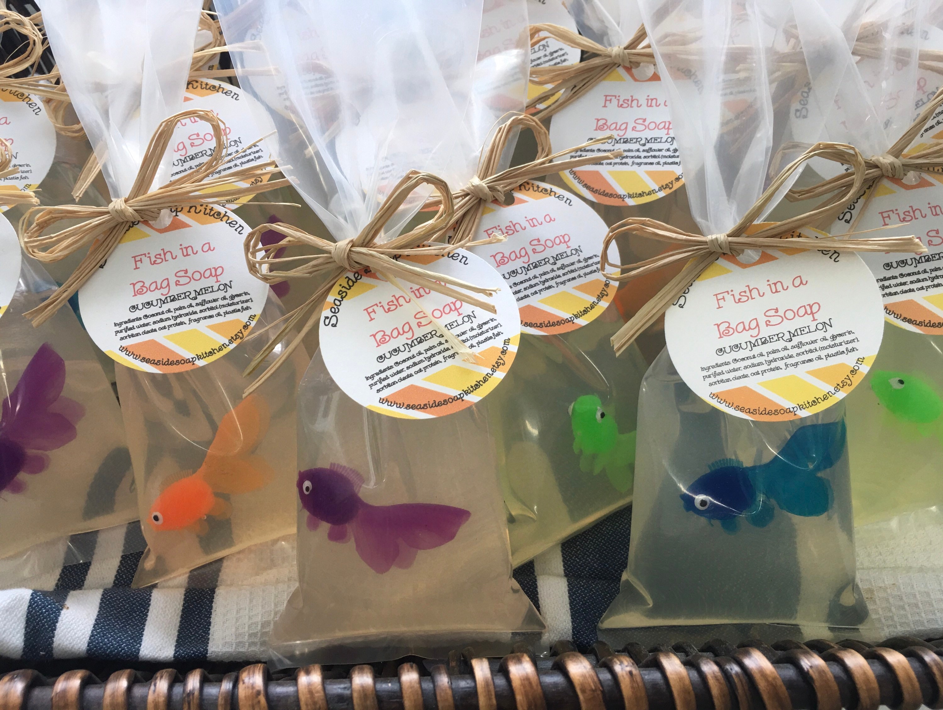 Fish in a Bag Soap Fish Soap Custom Scent Fish Soap - Etsy