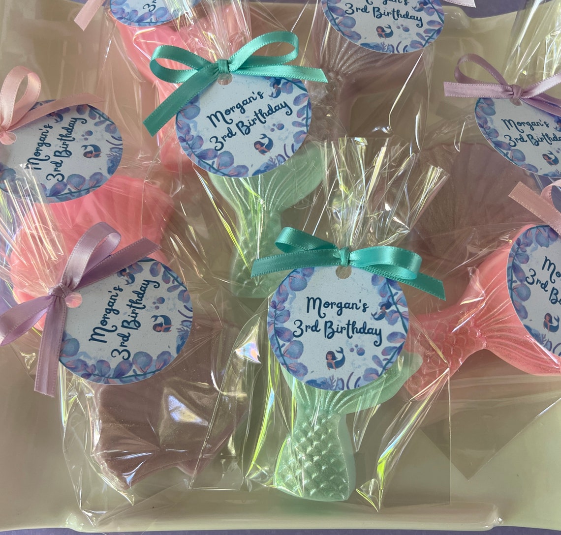 Mermaid Soap Favors - Set of 10 - Mermaid Guest Gifts - Mermaid Party ...