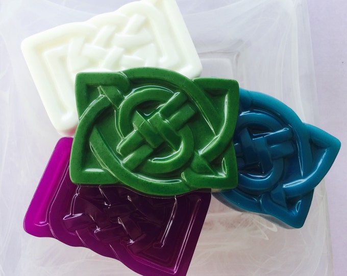 Celtic Knot Soap Set of 4 Guest Soaps St Patricks Day Soap | Etsy