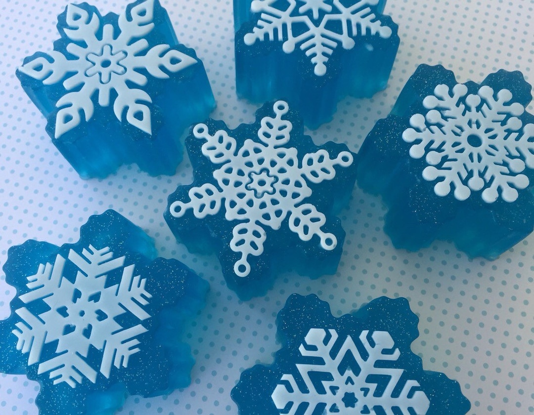 Snowflake Soap - Fresh Snow - Christmas Soap - Winter Soap - Holiday ...