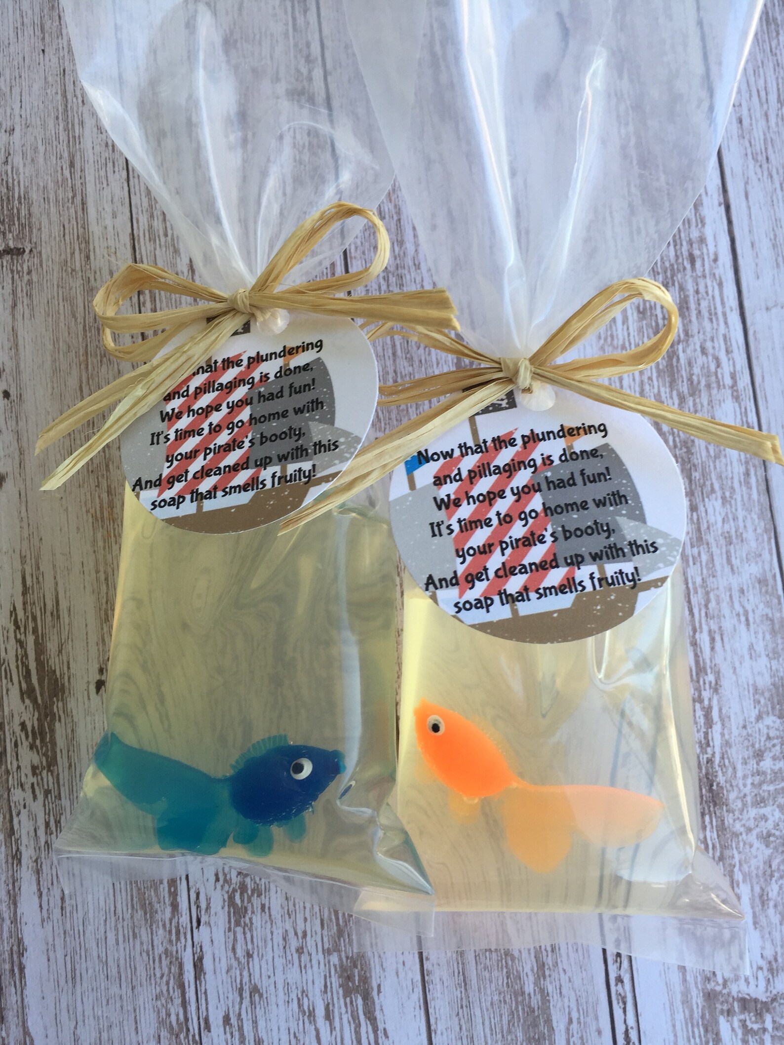 Fish Soap Fish in a Bag Soap Set of 15 Fish Party Favors | Etsy
