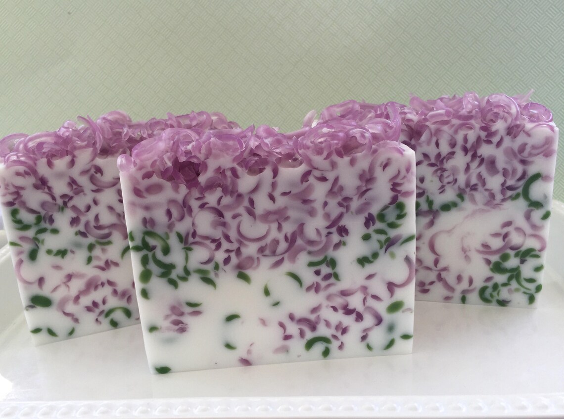 Lilac Soap - Spring Soap - Handmade Glycerin Soap Bar - Floral Soap ...