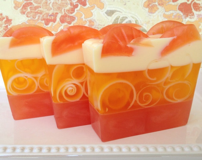 Sweet Orange Soap Glycerin Soap Citrus Soap Orange Essential Oil Soap ...