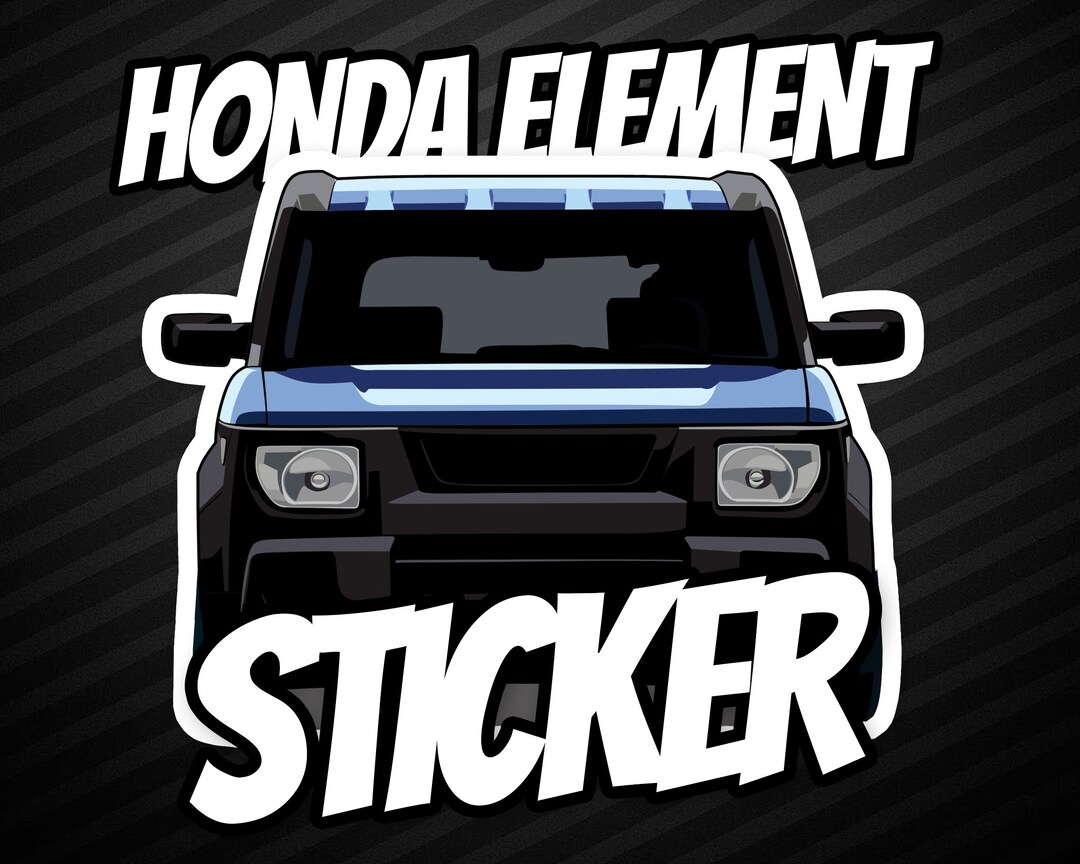 Honda Element Eternal Blue Pearl Front End Slap Sticker - Etsy