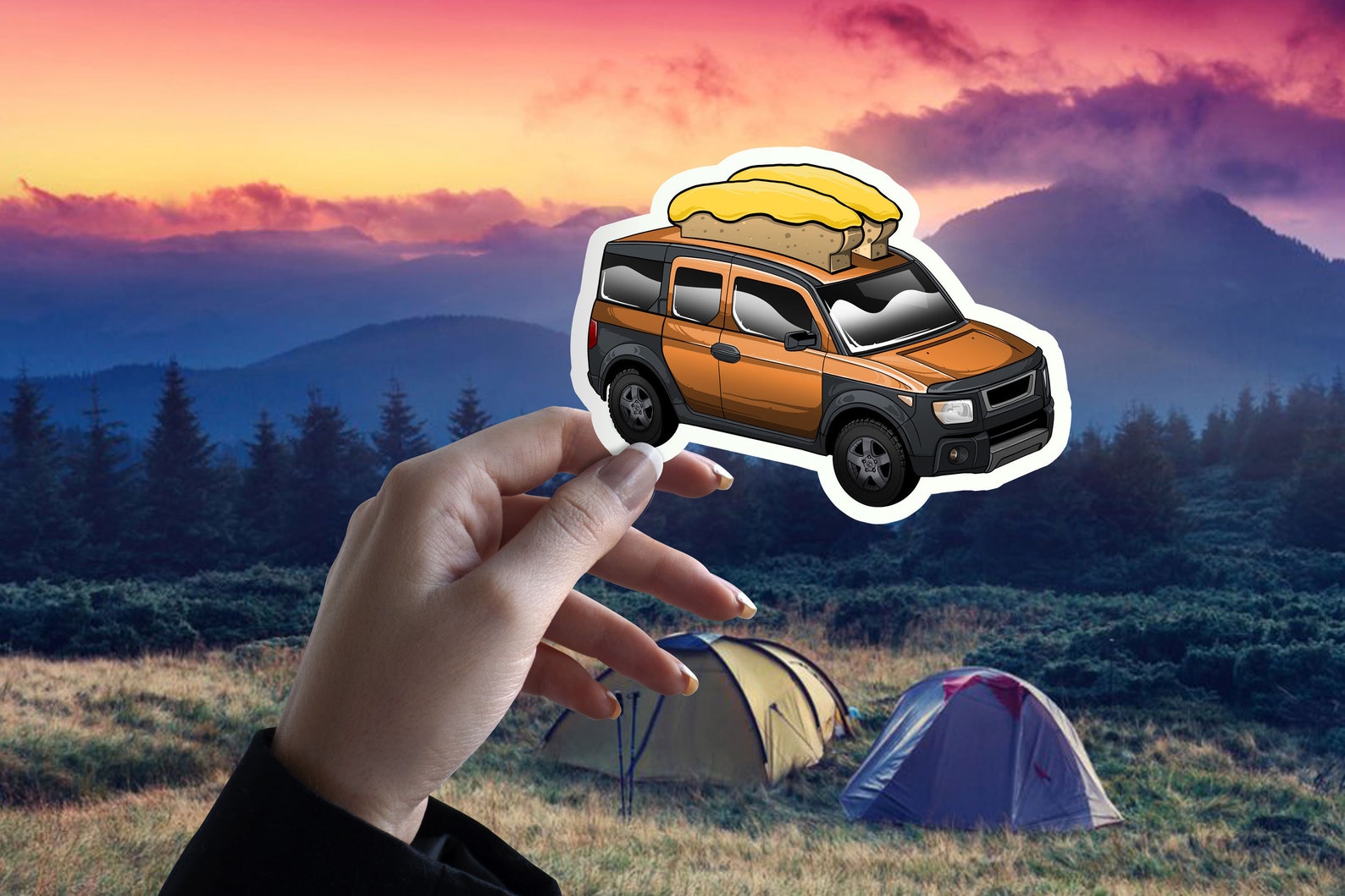 Honda Element Toaster Multiple Colors Vinyl Sticker - Etsy