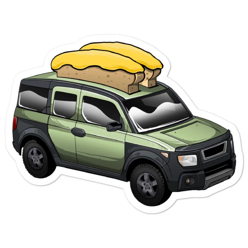 Honda Element Toaster Multiple Colors Vinyl Sticker - Etsy