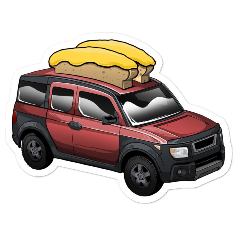 Honda Element Toaster Multiple Colors Vinyl Sticker | Etsy