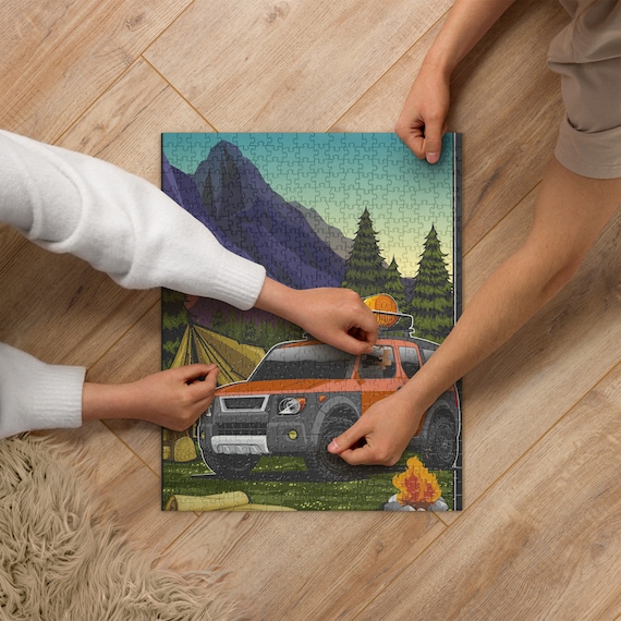 Honda Element Campsite Jigsaw Puzzle | Etsy