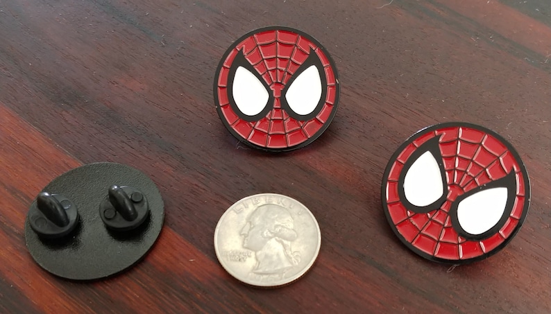 Spiderman Emblem Logo Lapel Pin Hat Pin - Etsy