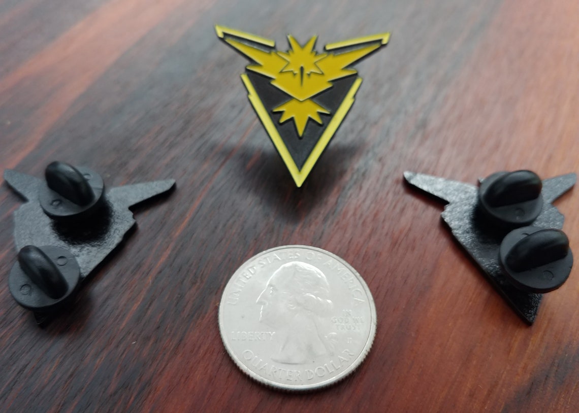Pokemon Go Pin Team Instinct Lapel Pin Hat Pin Bag Pin - Etsy