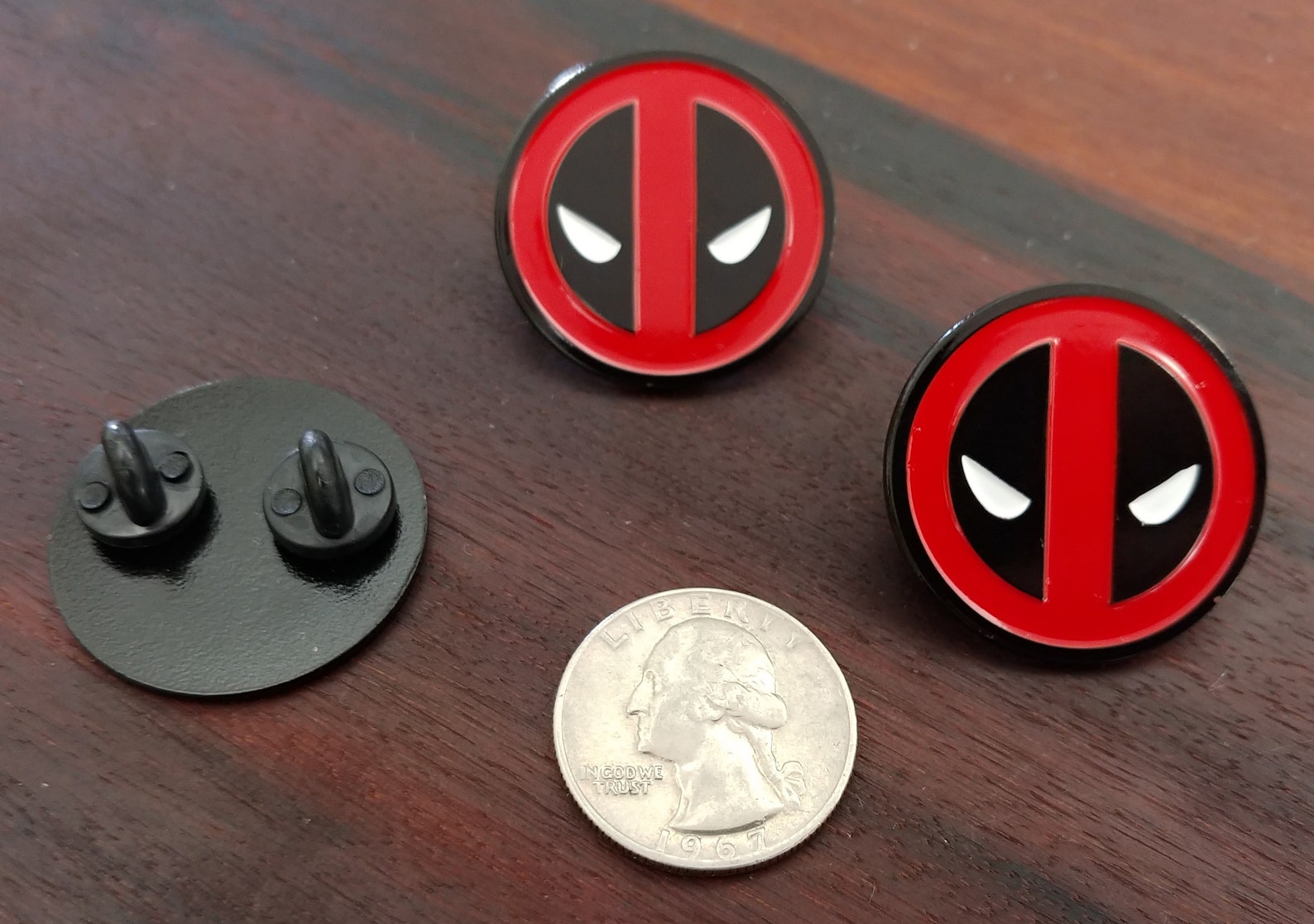 Deadpool Emblem Logo Lapel Pin Hat Pin - Etsy