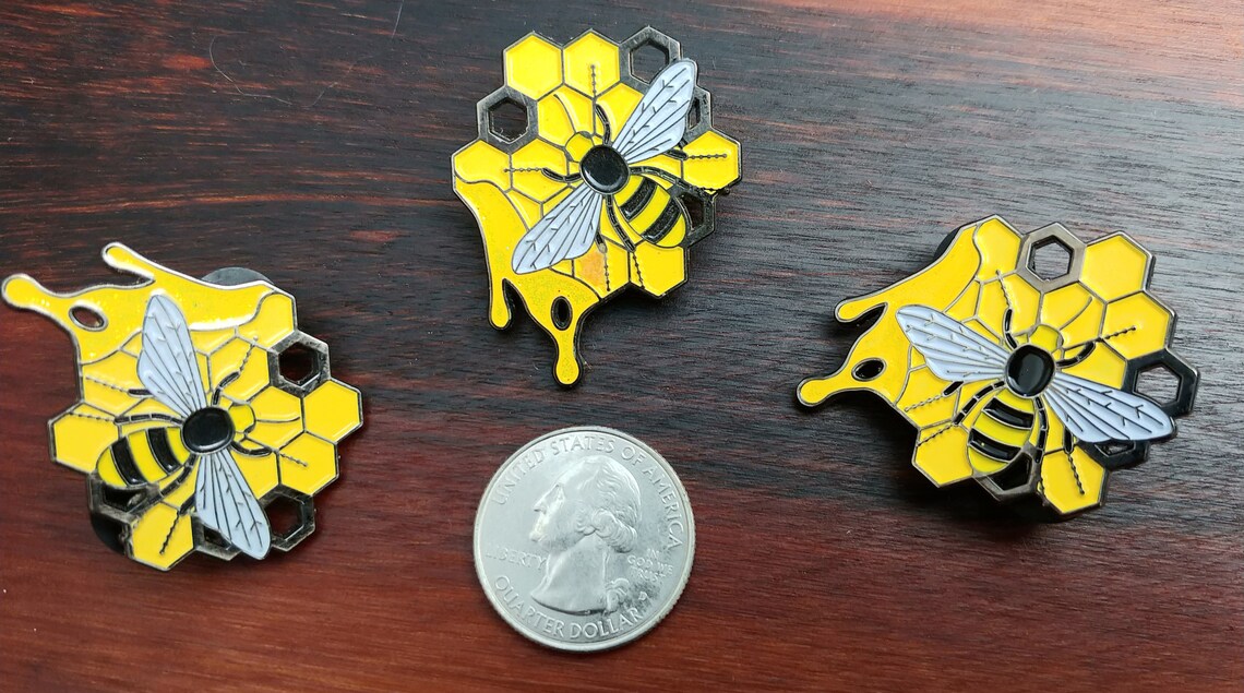 Honey Bee Pin | Etsy