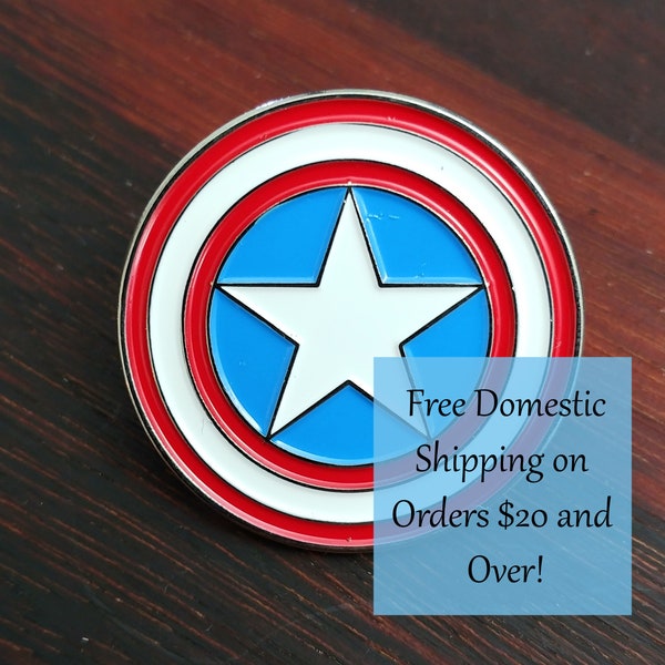 Captain America Pin - Etsy