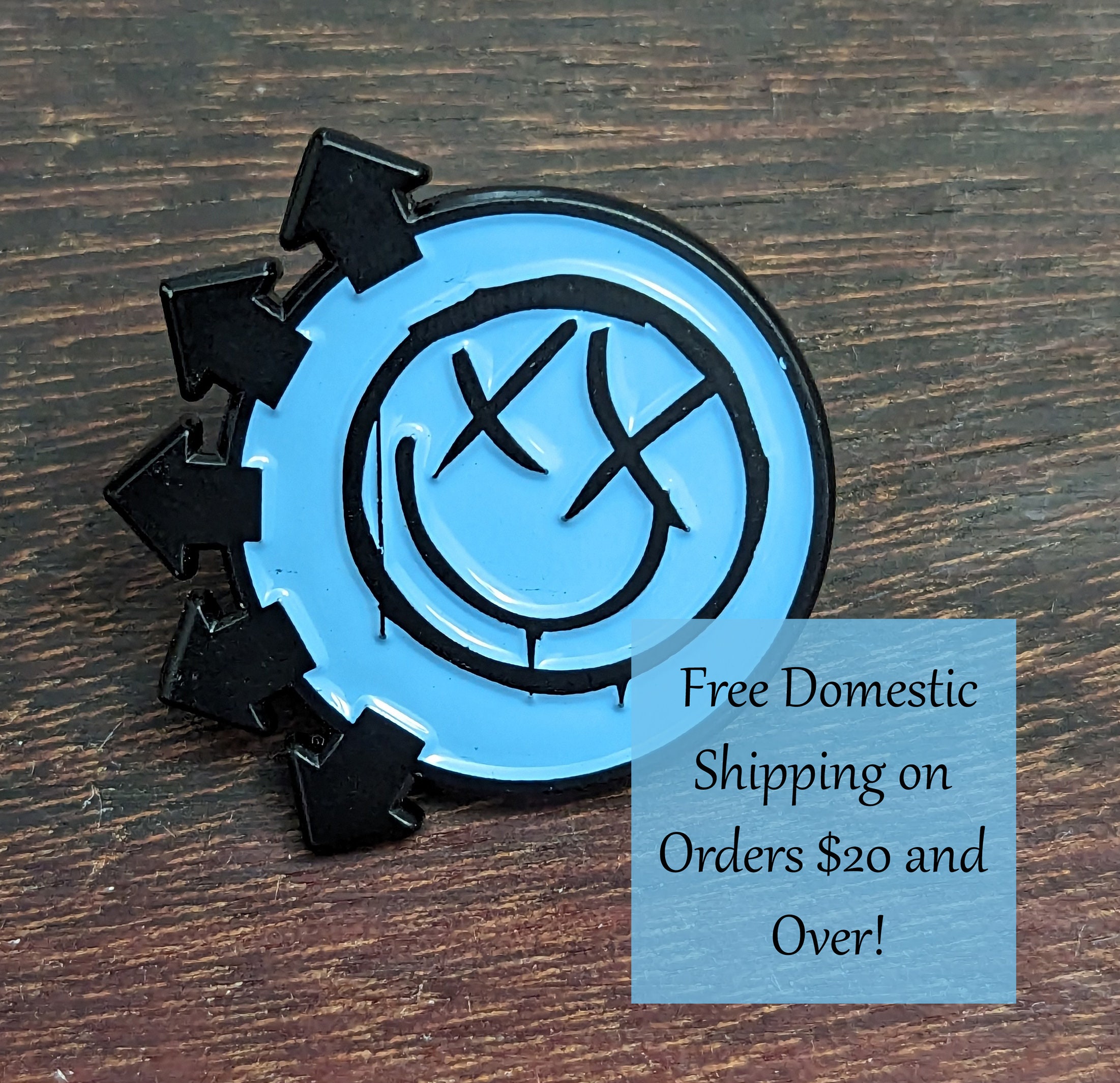 Blink 182 Smiley Logo Blue