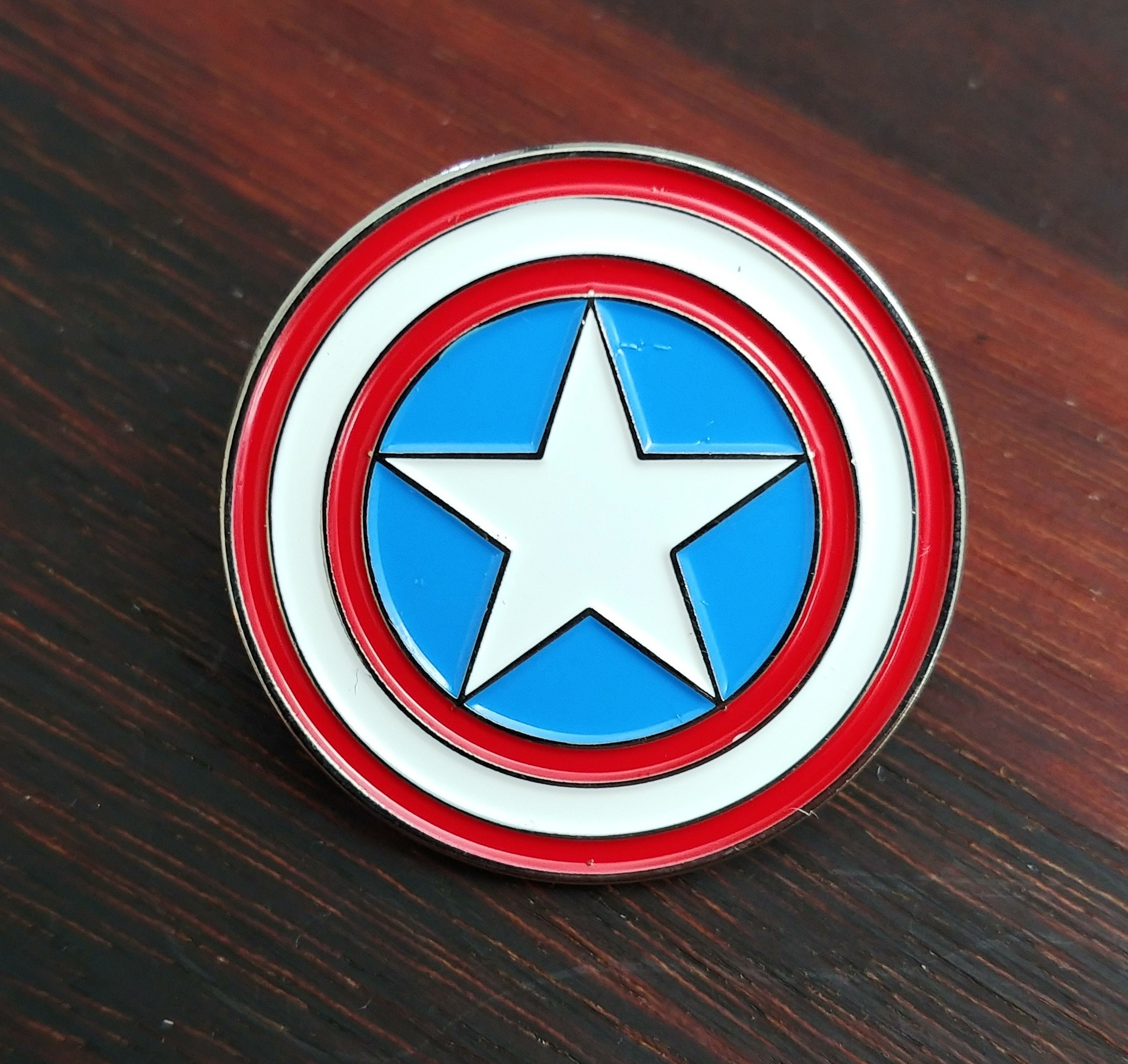 Captain America Emblem Lapel Pin Hat Pin - Etsy