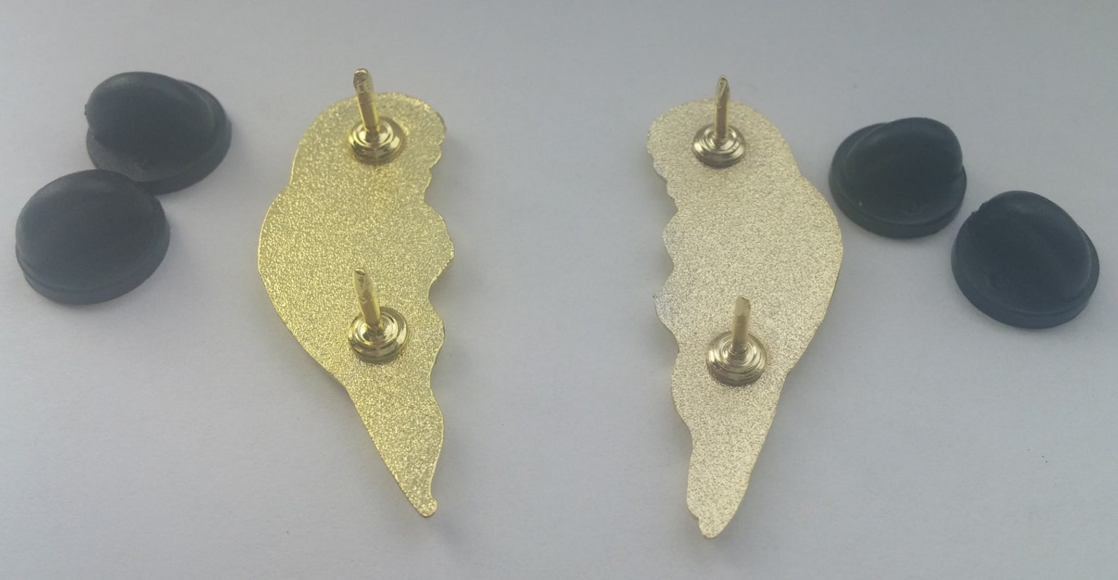 Gold Love Birds - Lapel, Bag, Hat Pin Pair - Etsy