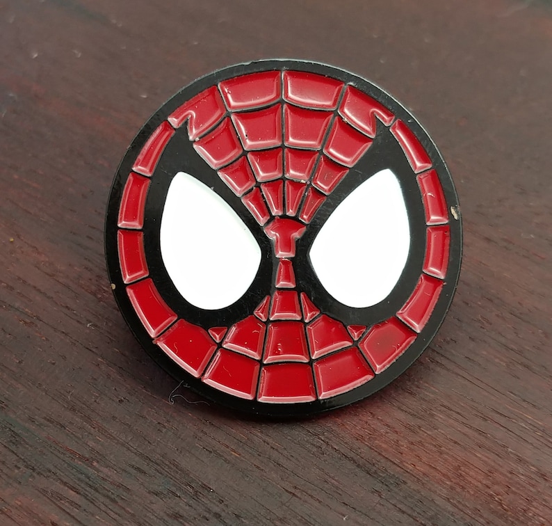 Spiderman Emblem Logo Lapel Pin Hat Pin - Etsy
