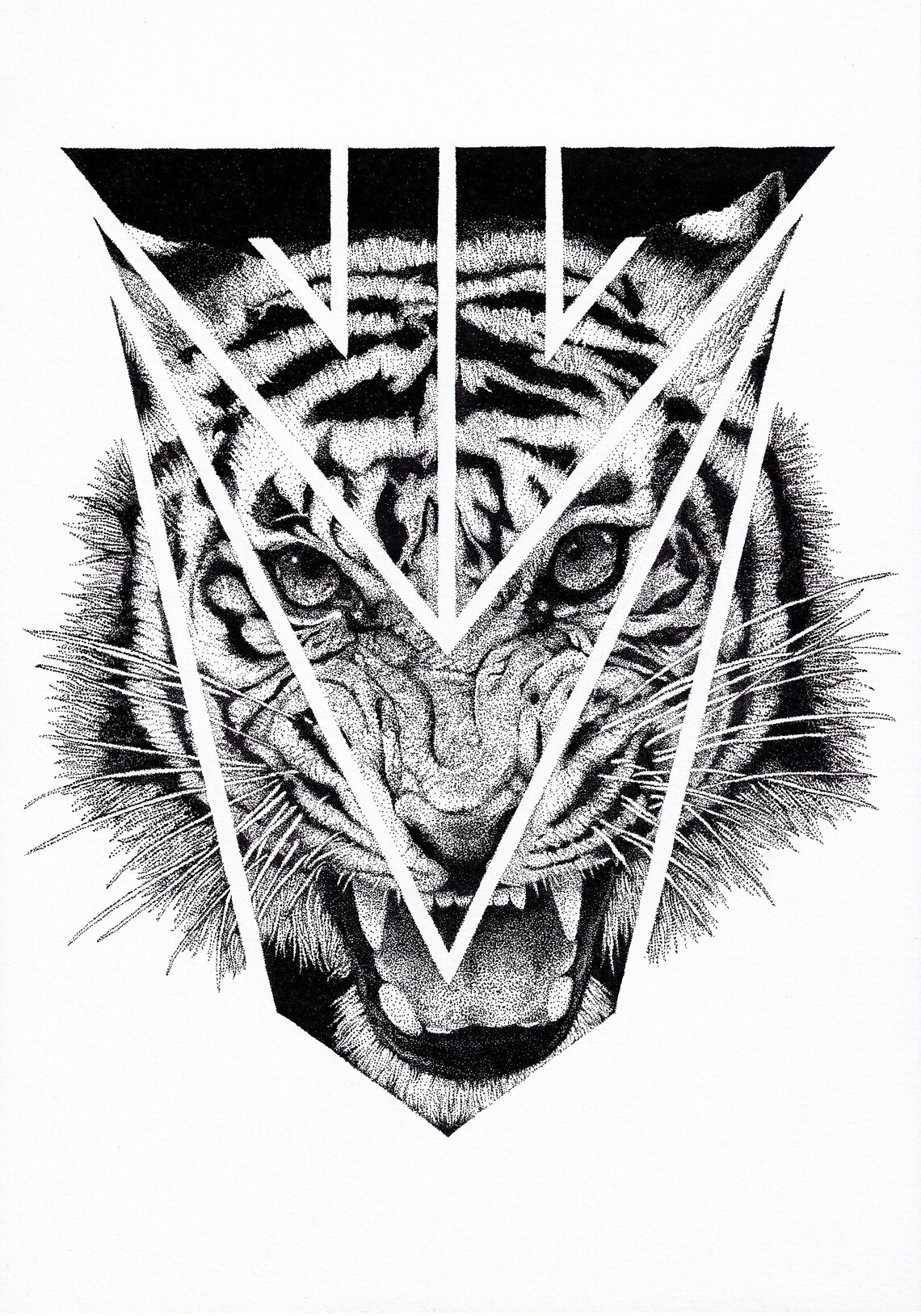 The Avatar Tiger A4 Giclée Print - Etsy